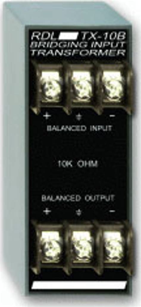 Radio Design Labs Tx 10b Bridging Input Transformer Pro Av Warehouse