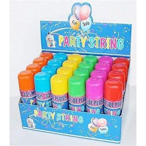 Chictail 5 Cans Silly Goofy Crazy Prank Party String Spray Streamer Wedding Supplies Favors