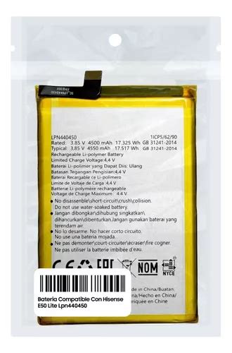 Bateria Pila Compatible Con Hisense E50 Lite Lpn440450 Meses Sin Interés
