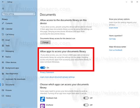 Manage App Access To Documents Pictures And Videos In Windows 10