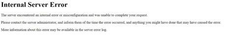 How To Fix The IPage Internal Server Error While Accessing The Web Techyv Com
