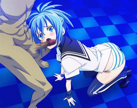 Rule 34 Blue Eyes Blue Hair Blush Canon Genderswap Censored Clothing