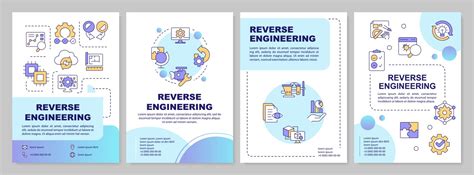 Reverse Engineering Process Infographic Vertical Vector Image