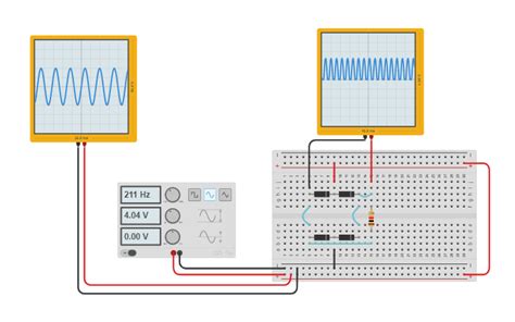 Circuit Design Puente Rectificador De Onda Completa Tinkercad