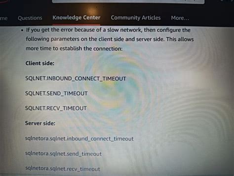 an error in aws connection with oracle db ashutosh more posted on the