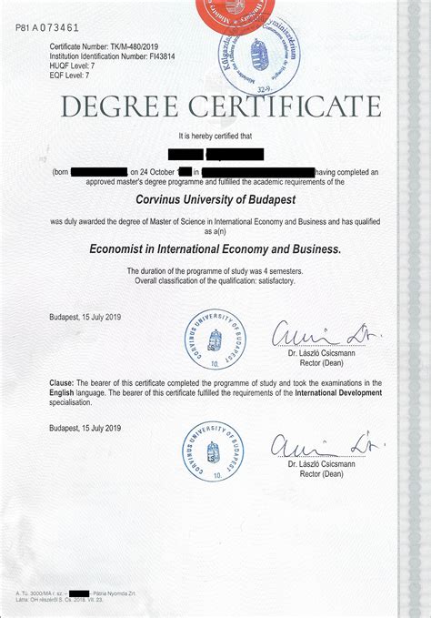 Апостиль легализация и признание дипломов выданных в Венгрии Schmidt And Schmidt