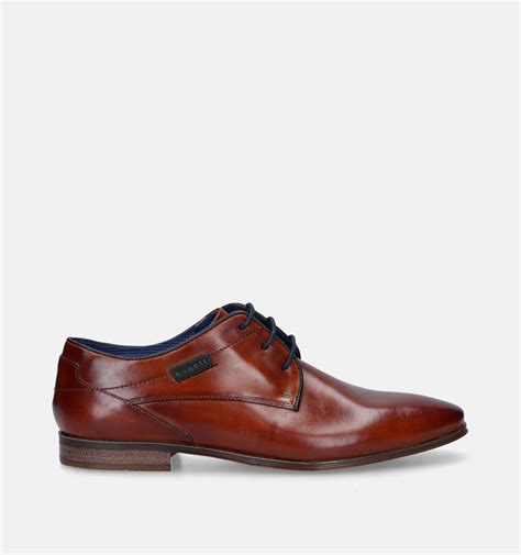 Bugatti Morino Cognac Geklede Schoenen Heren Geklede Schoenen