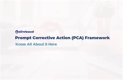 Prompt Corrective Action Framework Rbi Grade B Download Free Pdf