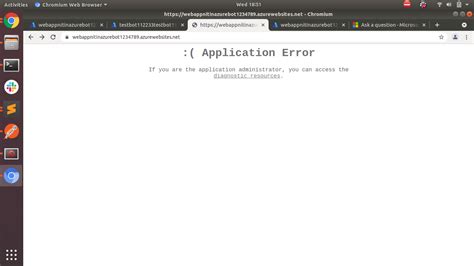 Python Echo Bot Is Working On Local But Not Working On Azure Portal