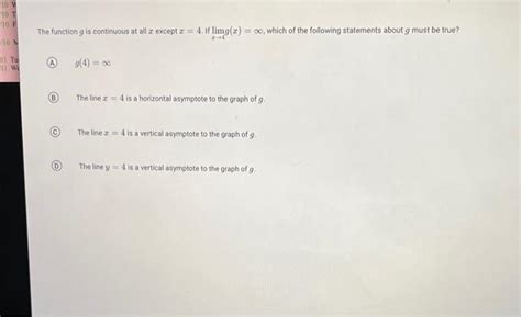 Solved The Function G Is Continuous At All X Except X4 If