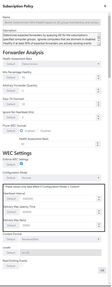 Normally Most Settings Will Be Left Configured To The Default Settings