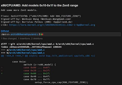 AMD Pushes Out Zen Patches At Linux New CPU Models Added To Kernel Woodgate Computers