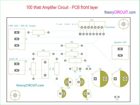 100 Watt Amplifier Circuit