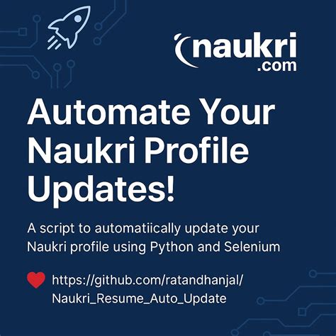 Python Selenium Automation Opensource Jobsearch Naukri Productivity Ratan Dhanjal