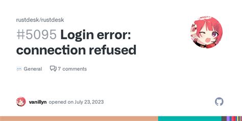 Login Error Connection Refused Rustdesk Rustdesk Discussion GitHub