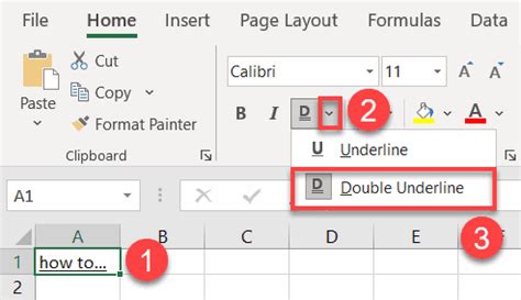 How To Underline In Excel Spreadsheet Daddy