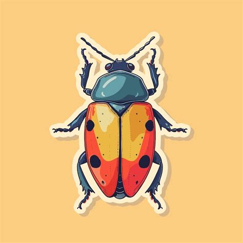 Beetle Vector Cut Premium AI Generated Vector