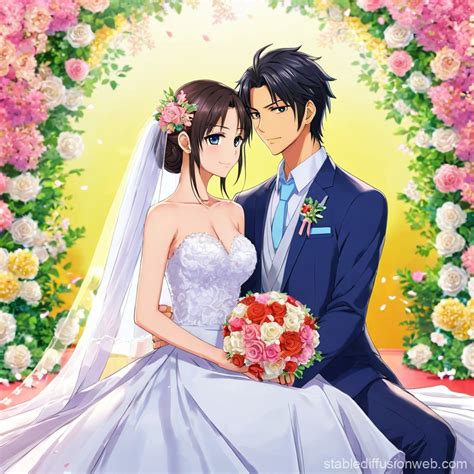Maki Zenin And Nobara Kugisaki Wedding Stable Diffusion Online