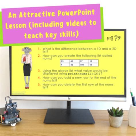 Python Programming 2d Lists Lesson By Nichola Wilkin Tpt