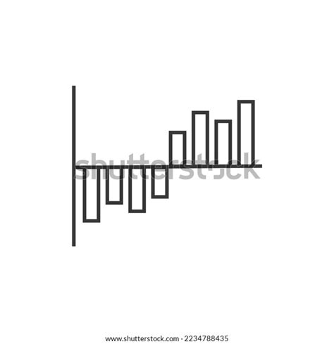 Bar Chart Vector Icon Data Presentation Stock Vector Royalty Free