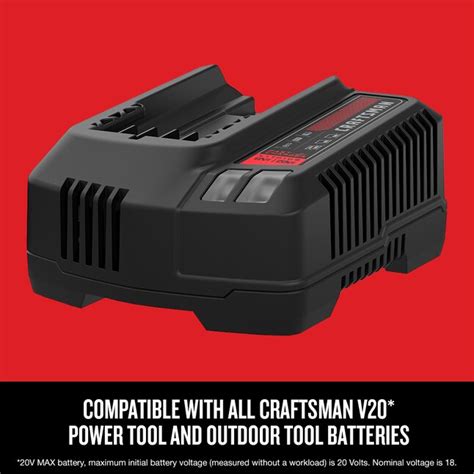 Craftsman 20 V Lithium Ion Power Tool Battery Charger Charger Included In The Power Tool