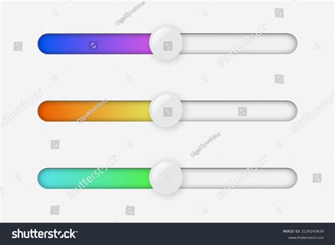 scrollbars website design template scroll bars vetor stock livre de