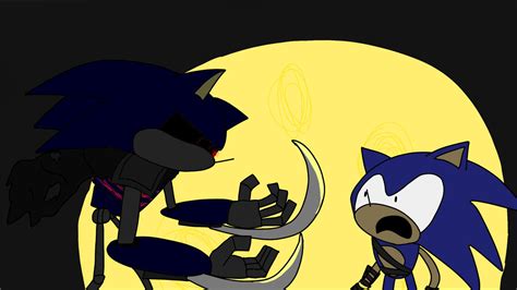 Grim Metal Sonic And Sonic By Bag3as On Deviantart