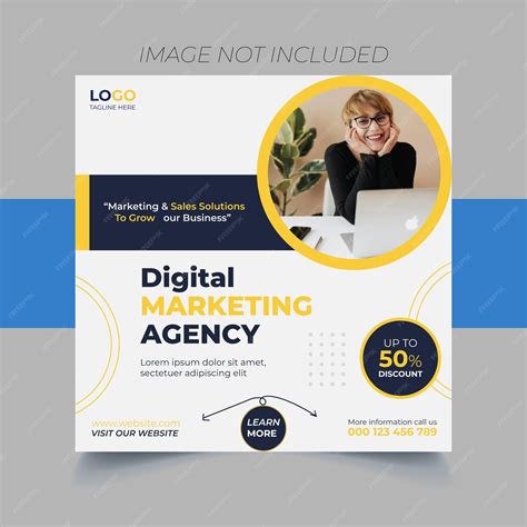 Premium Vector Corporate Post Banner Design Template