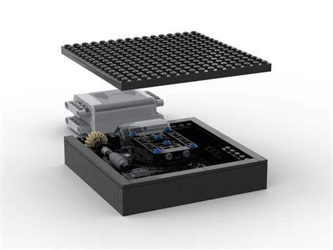 Lego Moc Motorized Rotating Display Stand By Jmodsbricks