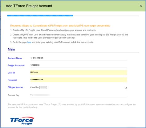TForce Freight Setup StarShip