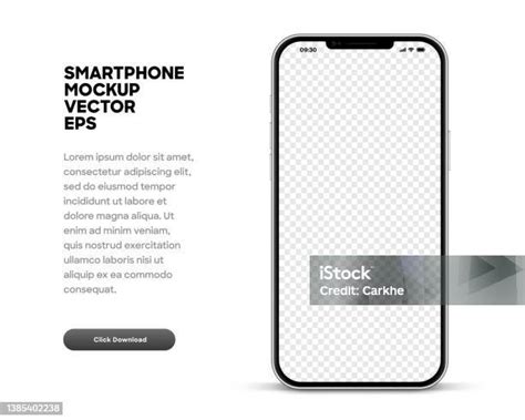 3d 고품질 벡터 스마트 폰 모형 프리젠 테이션 템플릿에 대한 매우 현실적인 모바일 장치 Ui Ux 모형 빈 화면 격리 템플릿과