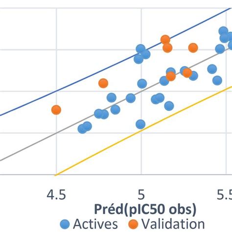 The Correlation Between The Observed And The Predicted Activities