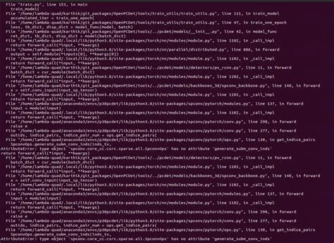 attributeerror type object re cc csrc sparse all spconvops