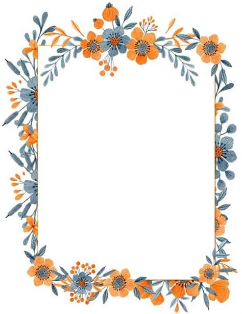 Free Floral Borders For Word Documents Templates Bpodir