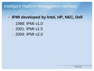 OSMC Hardware Monitoring With The New IPMI Plugin V By Werner Fischer PPT