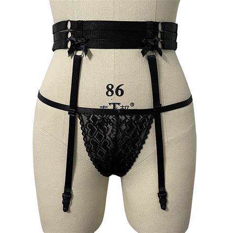 Strapy Mature Garter Belt White Sexy Harness Lingerie Le Jour Jour