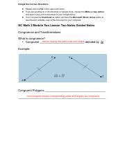 NC Math Module Two Lesson Two Notes Guided Notes Pdf Google Doc Access Directions Please