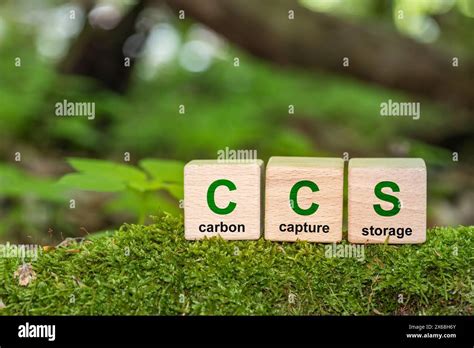 Symbol Ccs For Carbon Capture Storage Words Ccs On A Wood Cube On The
