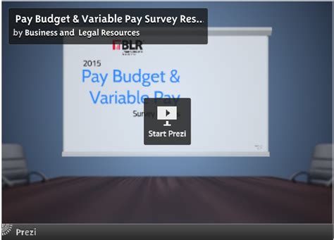 Pay Budget And Variable Pay Survey Results