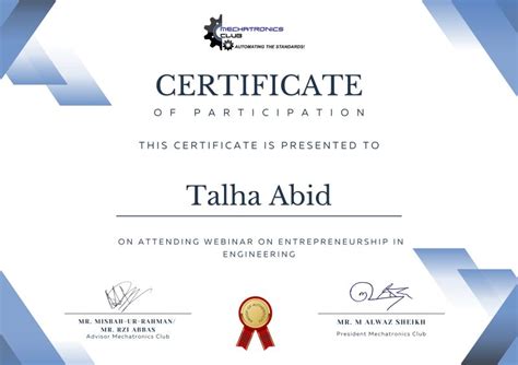Talha Abid On Linkedin Engineeringentrepreneurship Learningjourney Mechatronicswebinar