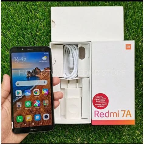 Jual Handphone Hp Xiaomi Redmi 7A Fullset Ex Tam Second Seken Bekas Murah Shopee Indonesia