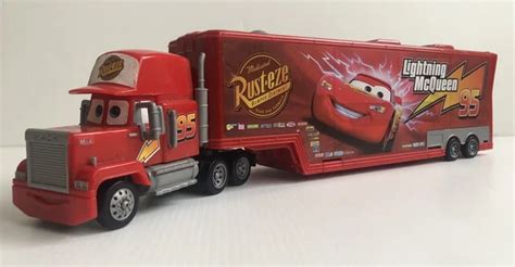 Original Disney Pixar Cars Mack Truck Garage Playset For Lightning