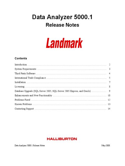 data analyzer release notes pdf databases information technology