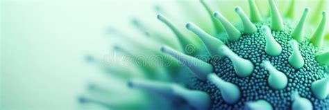 Graphical Representation Of A Virus Showcasing Distinct Features And Minimalistic Design