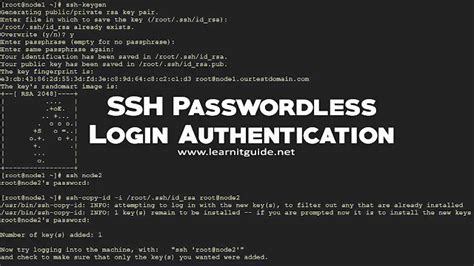 Configure Ssh Passwordless Login Authentication Ssh Keygen