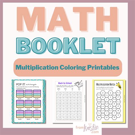 Coloring Pages A Fun Way To Learn Math Multiplication