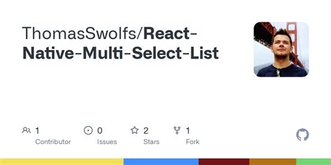 GitHub ThomasSwolfs React Native Multi Select List