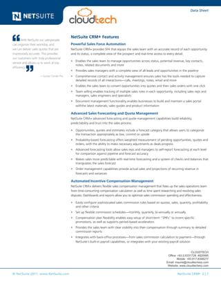 NetSuite CRM PDF Cloud Computing Internet