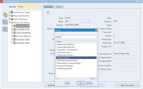 Oracle Project Contracts User Guide