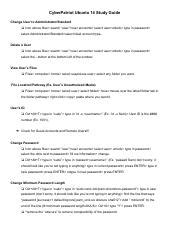 CyberPatriot Ubuntu Study Guide Pdf CyberPatriot Ubuntu Study Guide Change User To
